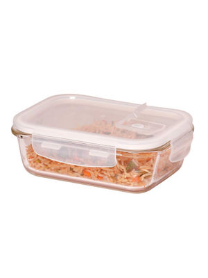 Buy Femora Glass Rectangle Container 400 Ml, 1N Online