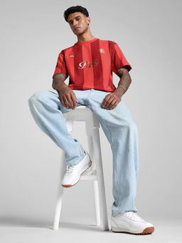 Buy Puma x RCB Men Pink Retro Striper T-Shirt (M) Online