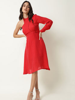 Buy Stylish High Neck Red Dresses Collection At Best Prices Online