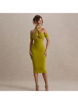 Buy Miakee Mella Midi Dress Green (S) Online