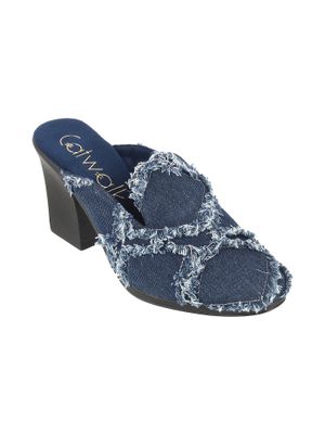 Buy Catwalk Casual Women Blue Boho Chic Mule Heels (UK 4) Online