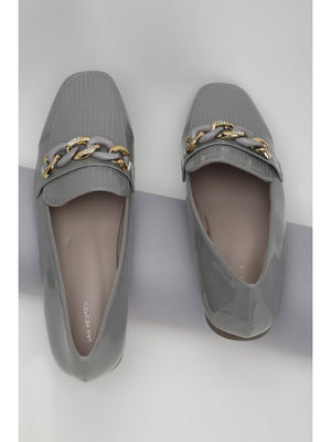 Buy Van Heusen Women Grey Slip Ons Online
