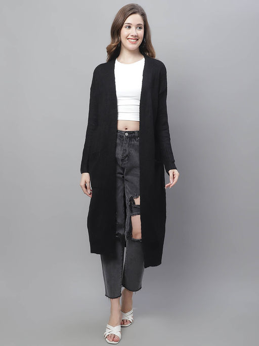 black polyester shrug