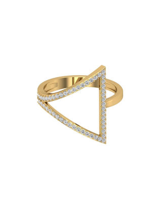 Buy Raf The Label Fine Jewellery 14k Gold Diamond Triangle Ring Online