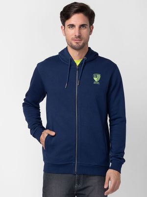 Buy Navy Regular Fit Men's Hoodie by Being Human Clothing Online