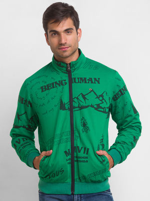 Buy Being Human Men's Black Full Sleeves Reversible Jacket Online