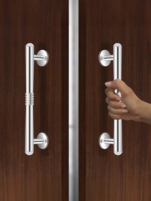 Buy Plantex Stainless Steel Main Door Handle 8 Inch S-142 Chrome (Pack ...