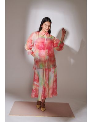 Buy Weaving Cult Tie Dye Printed Co-ord (Set of 2) Online