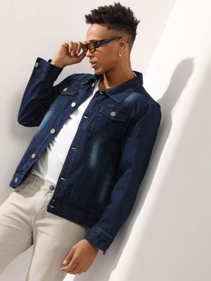 Campus Sutra Jackets : Buy Campus Sutra Men'S Blue Medium Wash Denim ...
