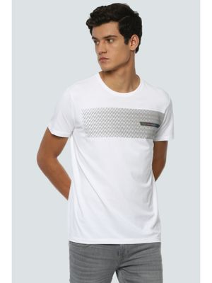 Louis Philippe T-Shirts : Buy Louis Philippe Men White T-Shirt Online ...
