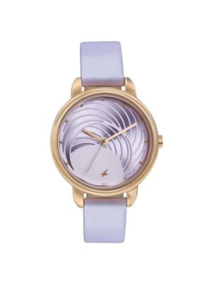 Buy Fastrack Stunner 8.0 Lavender Dial Leather Analog Watch - 6282WL02 ...