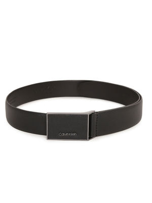 Buy Calvin Klein Men Solid Black Elastane Slide Belt (34) Online