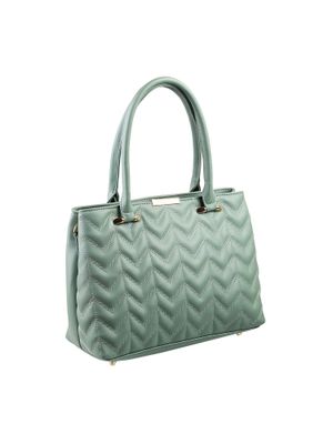Buy Metro Patterned Light Green Handbag Online