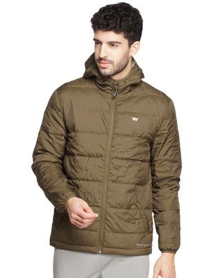 Buy WILDCRAFT Men Regular Fit Down Jackets-Olive Online