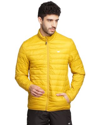 Buy WILDCRAFT Men Regular Fit Down Jackets-Mustard Online