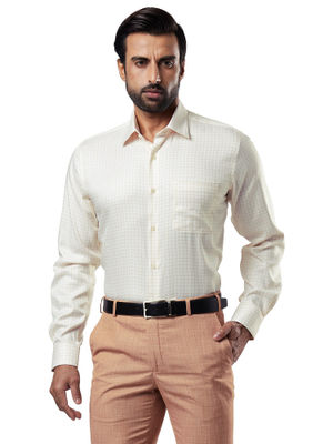 Buy Raymond Light Yellow Shirt Online
