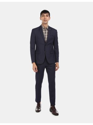 Arrow Suits : Buy Arrow Men Navy Notch Lapel Collar Single Breasted ...