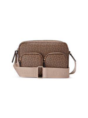 Buy Guess Pvc Brown Printed Women Hailey Crossbody Bag Online