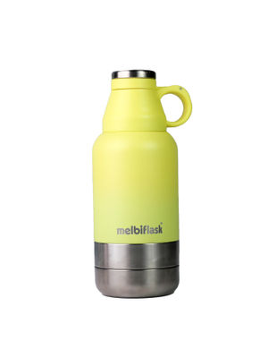 Buy Melbify 3In1 Insulated Vacuum Flask Water Bottle 1L Yellow Online