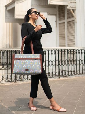 Buy Zouk Power Blue Women Structured Shoulder Bag Online