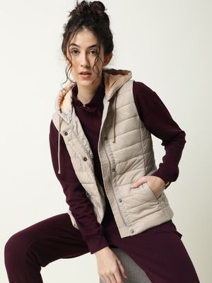 Buy RAREISM Beige Solid-plain Jackets And Coats Online