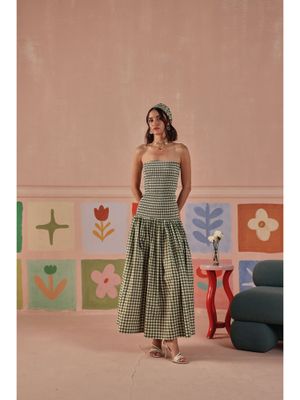 Buy Sage By Mala Green Olea Maxi Dress (XS) Online