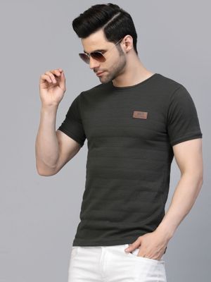 RIGO T-Shirts : Buy RIGO Men Dark Green Popcorn Knit T-Shirt Online ...