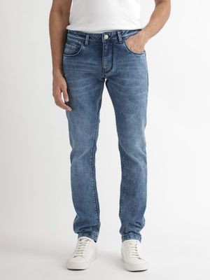 Buy Rare Rabbit Widz Light Blue Solid Jeans Online