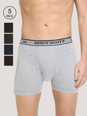 Buy Dixcy Scott Mens Comfort Fit Solid Innerwear Outer Elastic Long ...