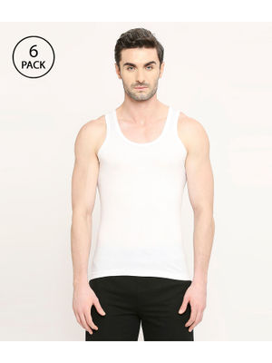 Buy VIP Mens Fresh Lime Scented Pure Cotton Vest (Pack of 6) (S) Online