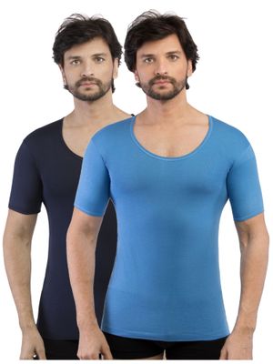 Buy VIP Mens Supreme Colour Half Sleeve Pure Cotton Vest in Assorted ...