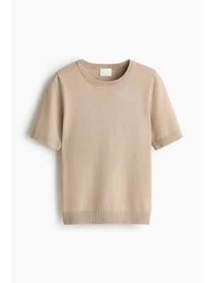 Buy H&M Women White Fine-Knit Top (XS) Online