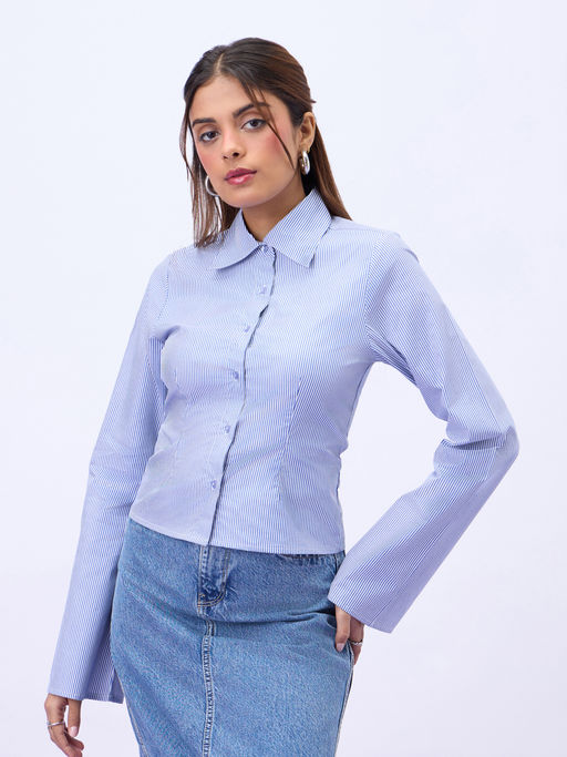 Buy Stylish Blue Formal Shirts Collection At Best Prices Online