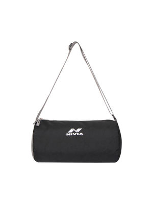 Buy Nivia Basic Duffle Bag (Black and Grey) Online