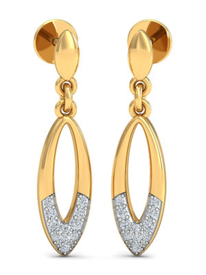 Buy KuberBox 18K Glow ElÃ­ptico Earrings for Women and Girls Online