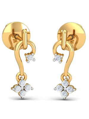 KuberBox Diamond Jewellery : Buy KuberBox 14K Drooping Flower Stud ...