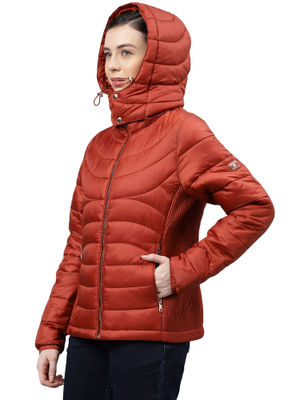 Buy WOODS Solid/Plain Rust Jacket Online