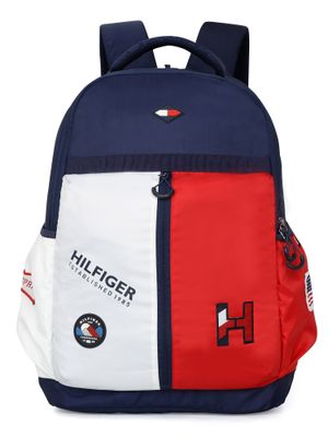 Buy Tommy Hilfiger Ralph Laptop Backpack Patches Navy Blue and White ...
