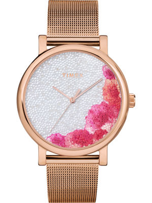 Buy Timex Full Bloom 38mm Mesh Bracelet Watch Women Online