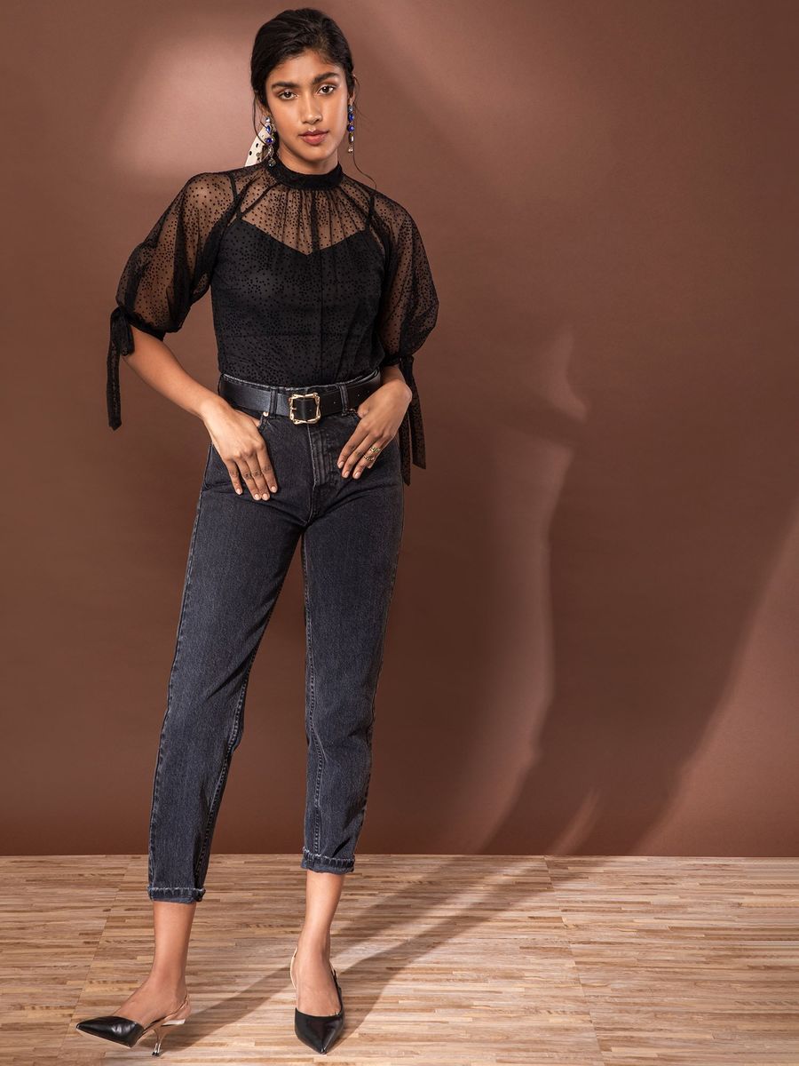 Buy Net Tops For Women At Upto 60% Off Online In india