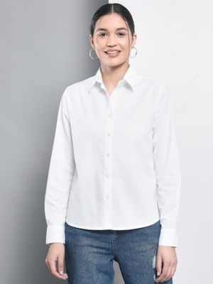 Buy Trend Arrest White Back Box Pleat Shirt Online