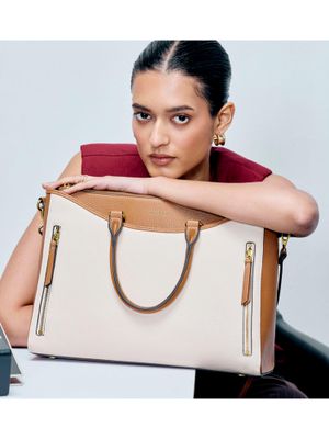 Buy MIRAGGIO Arden Laptop Bag Ivory (L) Online