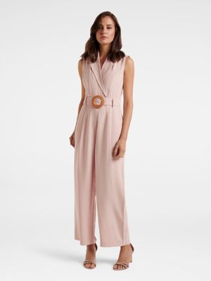 Buy Forever New Piper Belted Jumpsuit Pink (Set of 2) Online