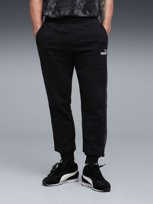 Buy Puma Black Printed Regular Fit Joggers (XS) Online