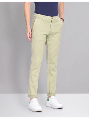 Buy Ad By Arvind Smart Flex Slim Fit Chinos-Beige online