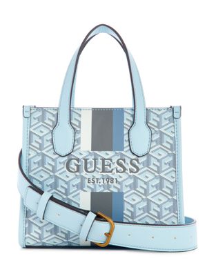 Buy Guess Blue Silvana 2 Compartment Mini Tote Bag Online