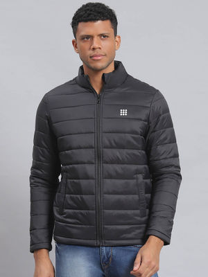 Buy Rock.it Black Solid Jacket Online