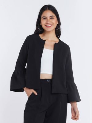 Buy Zink London Women Black Solid Jacket Online