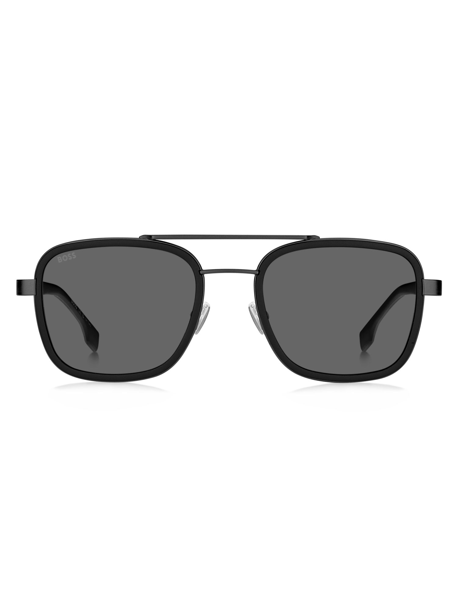 Buy Hugo Boss 205925 Grey Square Double Bridge Men Sunglasses 54 Online