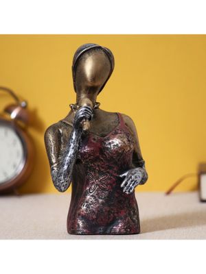 Buy eCraftIndia Singing Woman Statue Showpiece Online